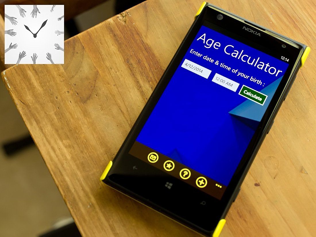Age Calculator, a Windows Phone app that may make you feel older ...