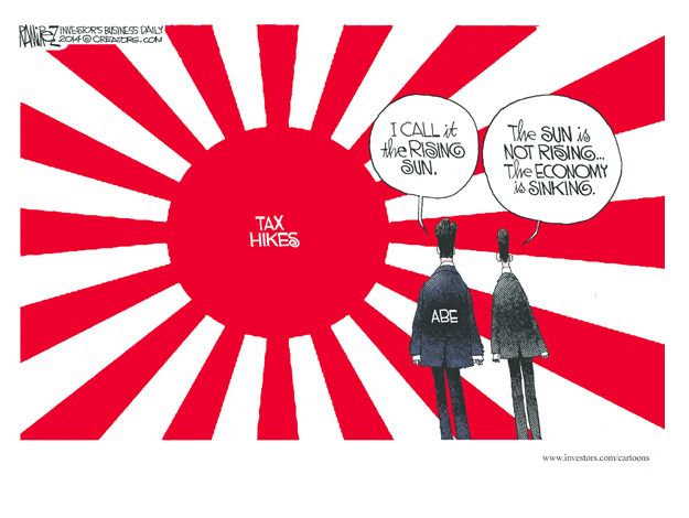 Editorial cartoon world economy Japan | The Week