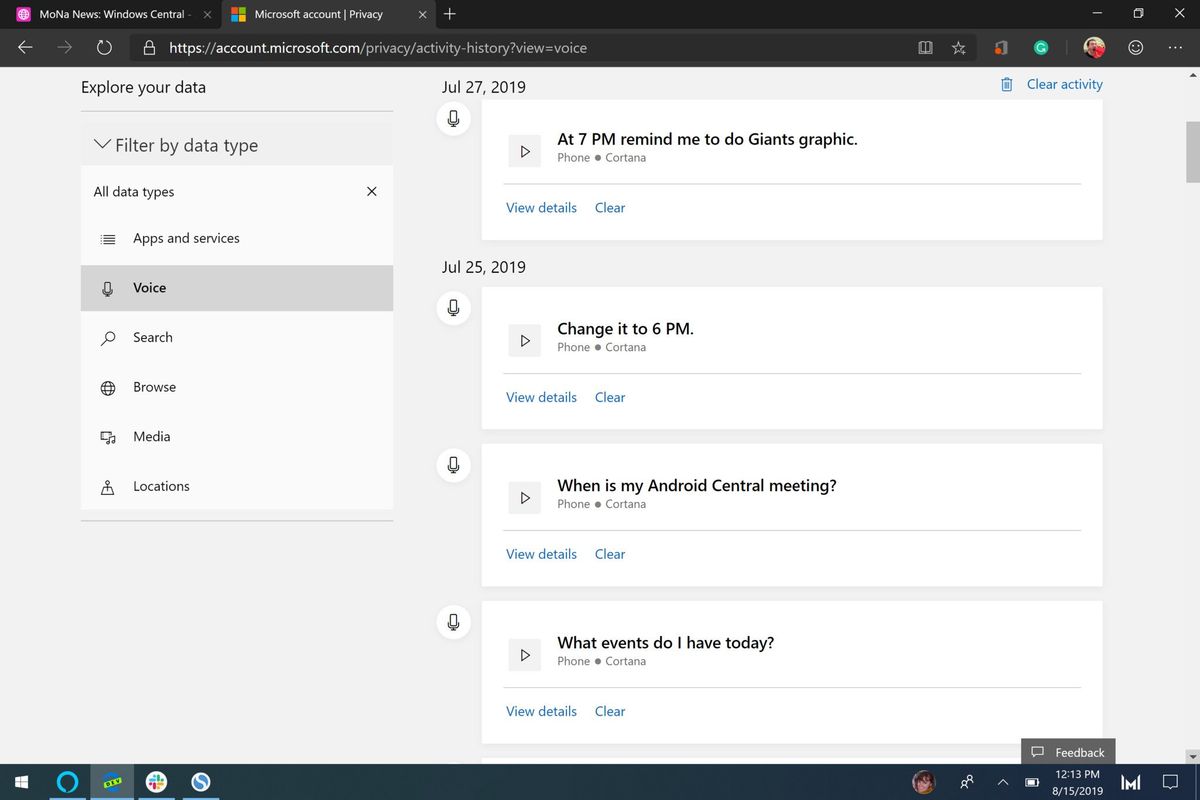 How to view, download or delete your personal data that Microsoft ...