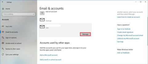 How to manage email and account settings on Windows 10 | Windows Central
