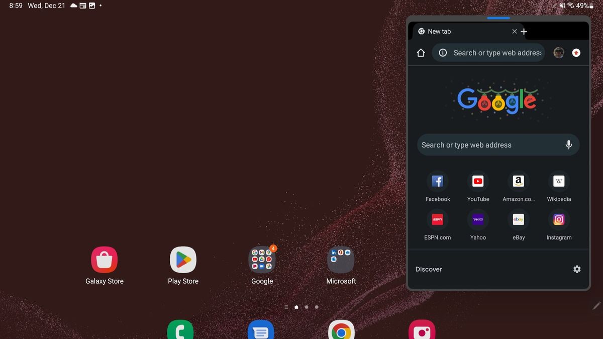How to use Multi Window mode on the Samsung Galaxy Tab S8 series ...