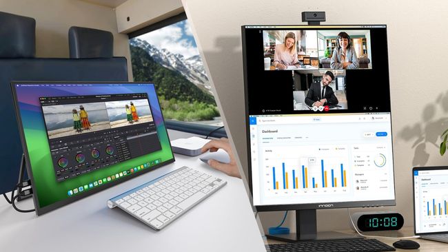 I use these unique monitors to boost my productivity at home and on the ...