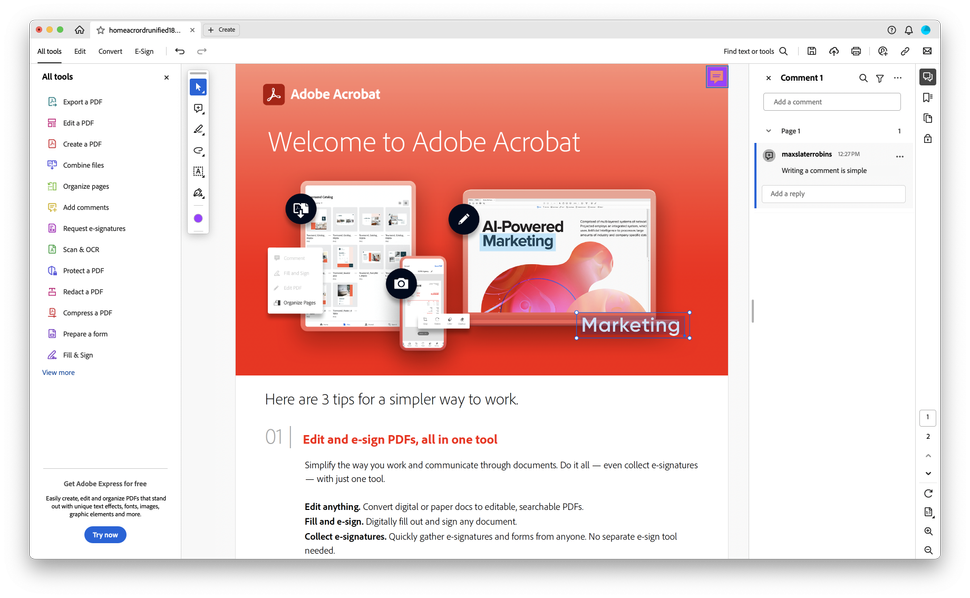 How to edit PDF for free using Adobe Acrobat | TechRadar