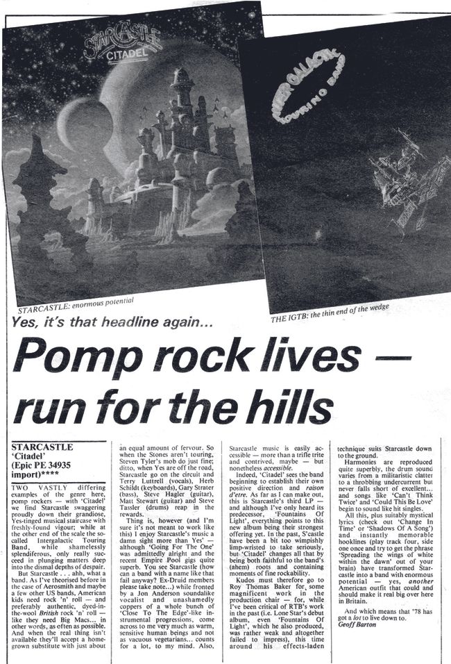 Keyboards and guitars engaged in mortal kombat: the story of Pomp Rock ...