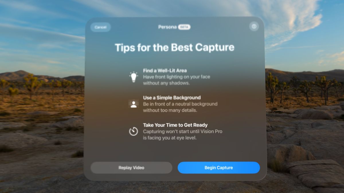 How to create a Persona on Apple Vision Pro | iMore