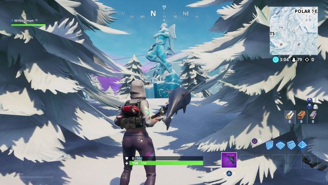 Fortnite: search where the magnifying glass sits on the Treasure Map ...