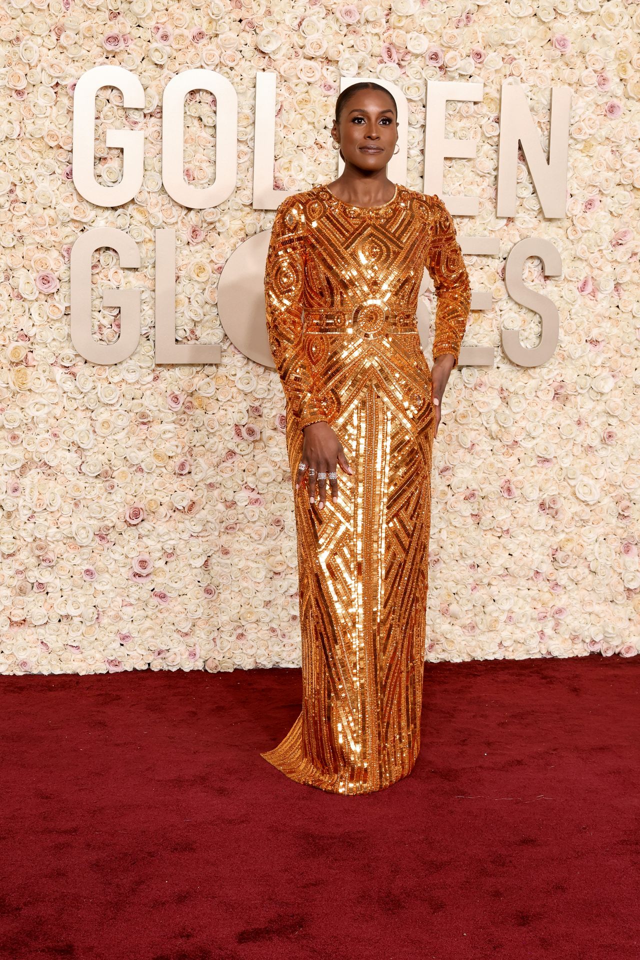 Issa Rae Was a Ray of Sunshine at the 2024 Golden Globes | Marie Claire