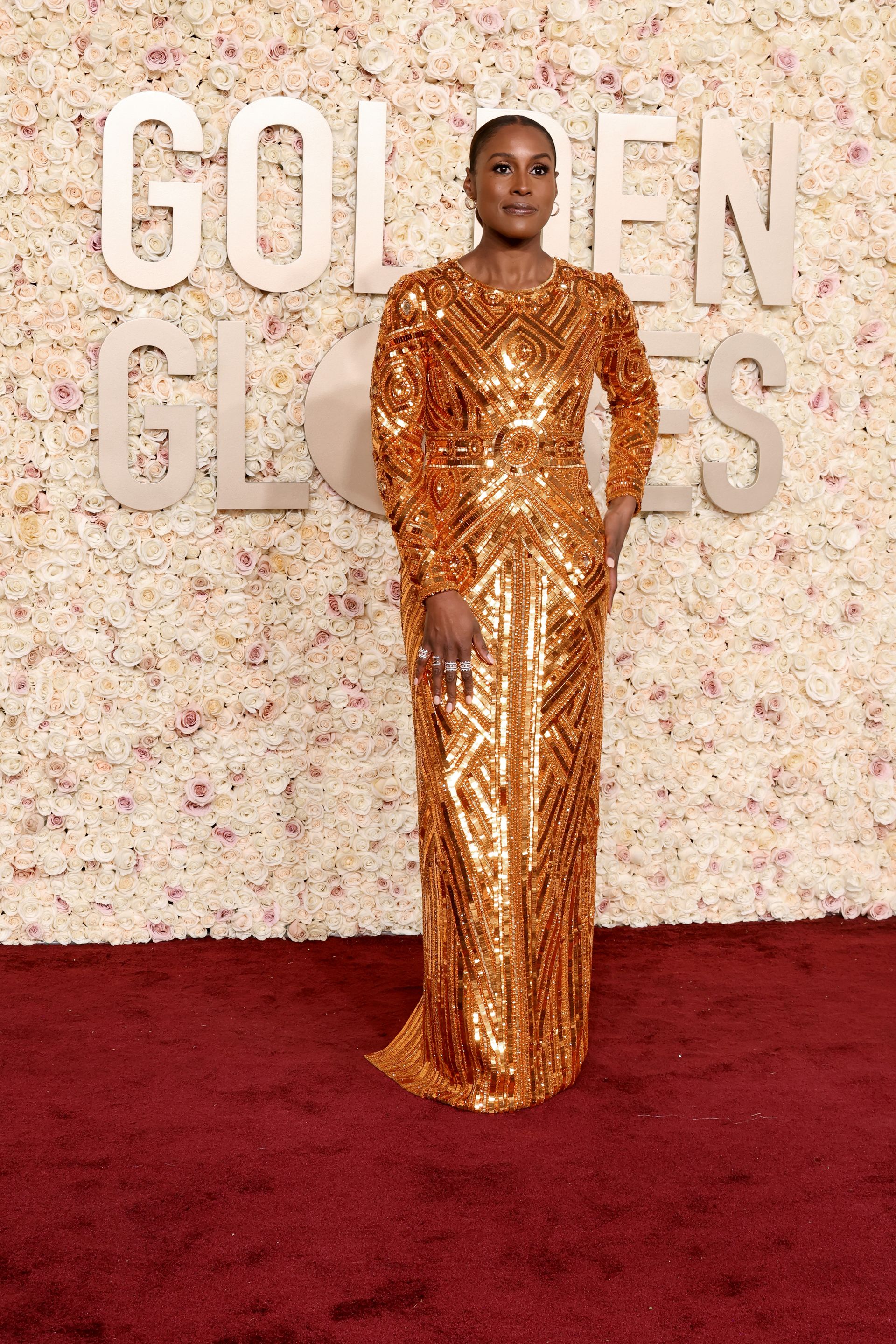 Issa Rae Was a Ray of Sunshine at the 2024 Golden Globes | Marie Claire