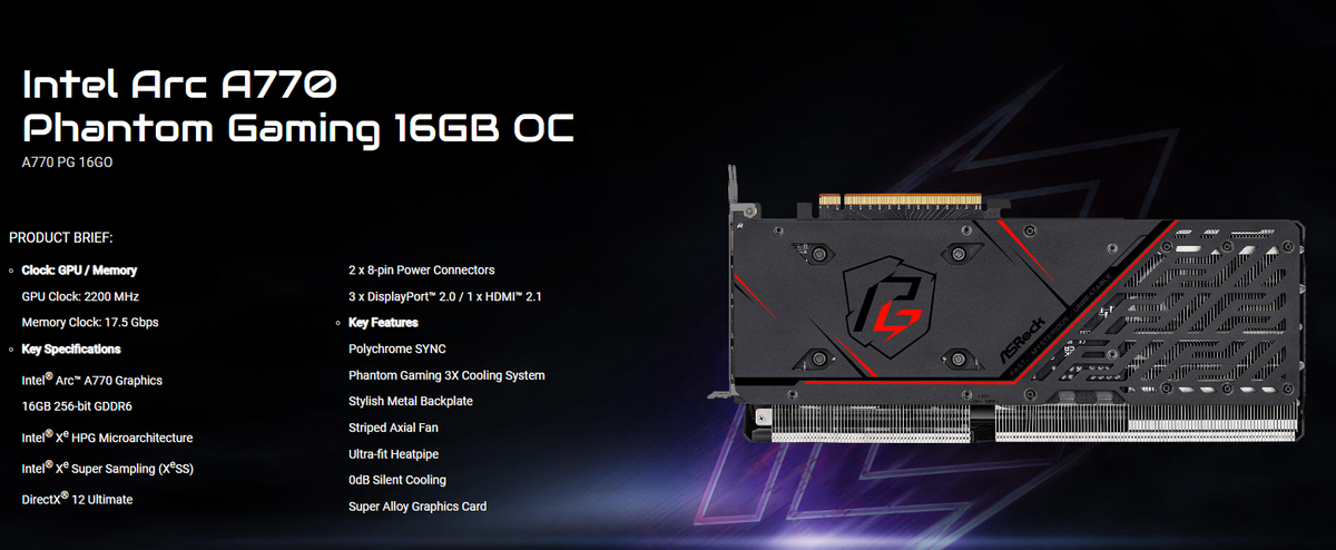 ASRock's 16GB Arc A770 Phantom Gaming GPU is Real | Tom's Hardware