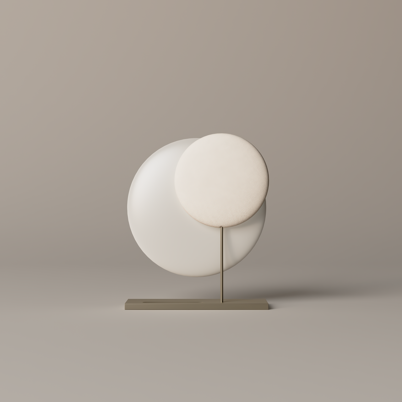 The 'Moonbeam' lamp makes light use of leather | Wallpaper*