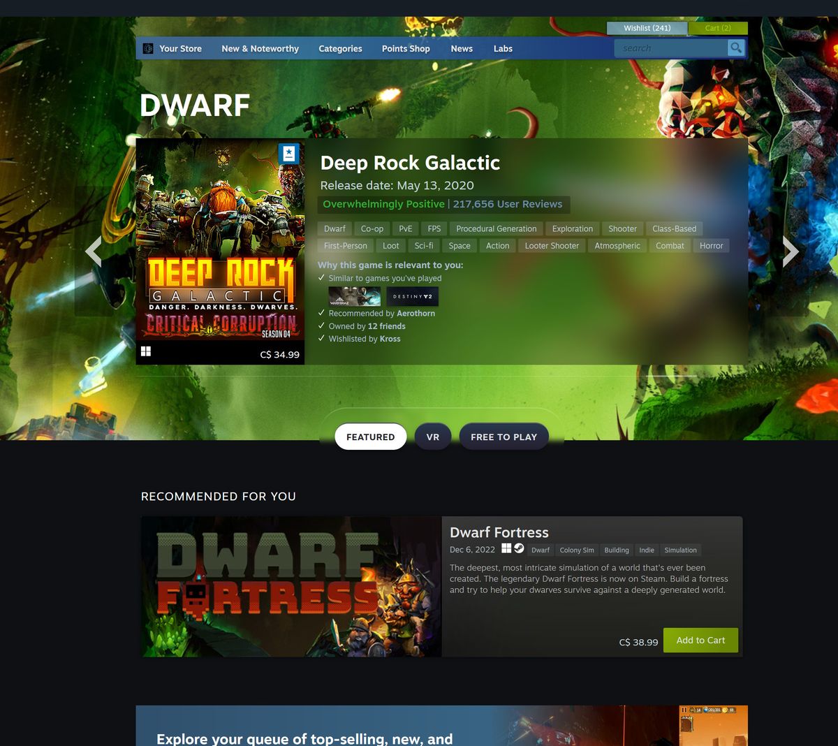 Steam bullied into adding a dwarf tag by the short king tag team of ...