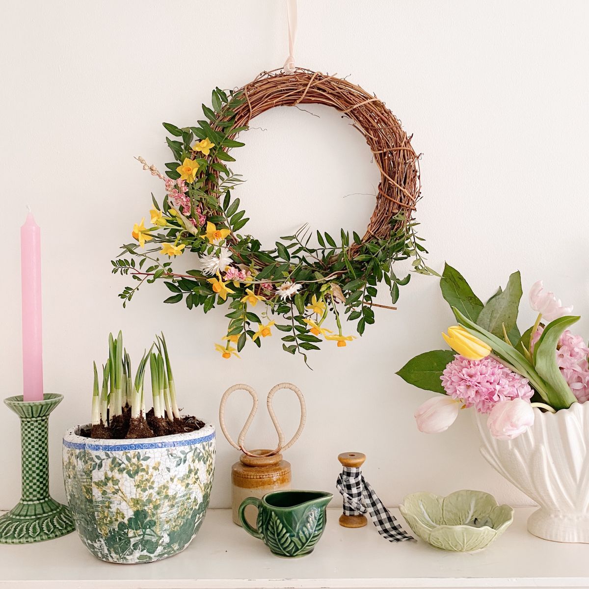 3 simple spring wreath ideas to DIY at home | Real Homes