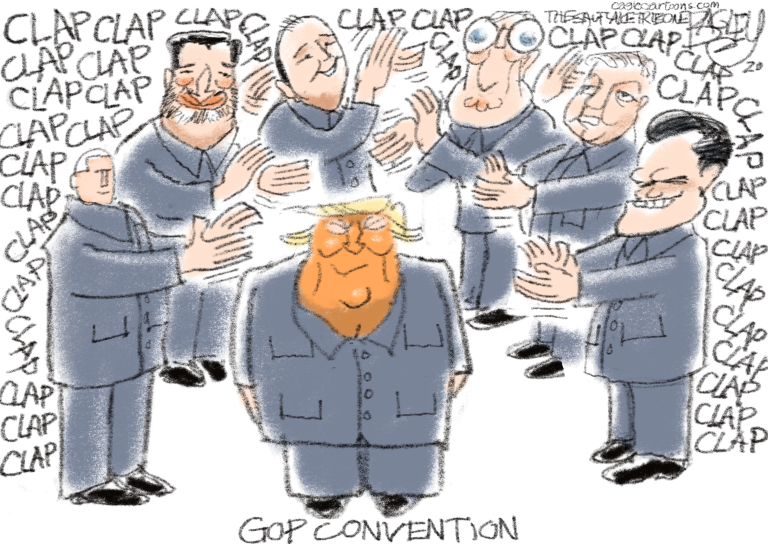 Political Cartoon U.S. Trump RNC applause | The Week