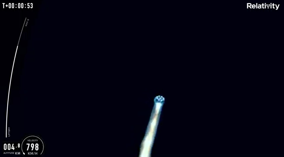 Relativity Space's 3D-printed rocket fails to reach orbit on historic ...