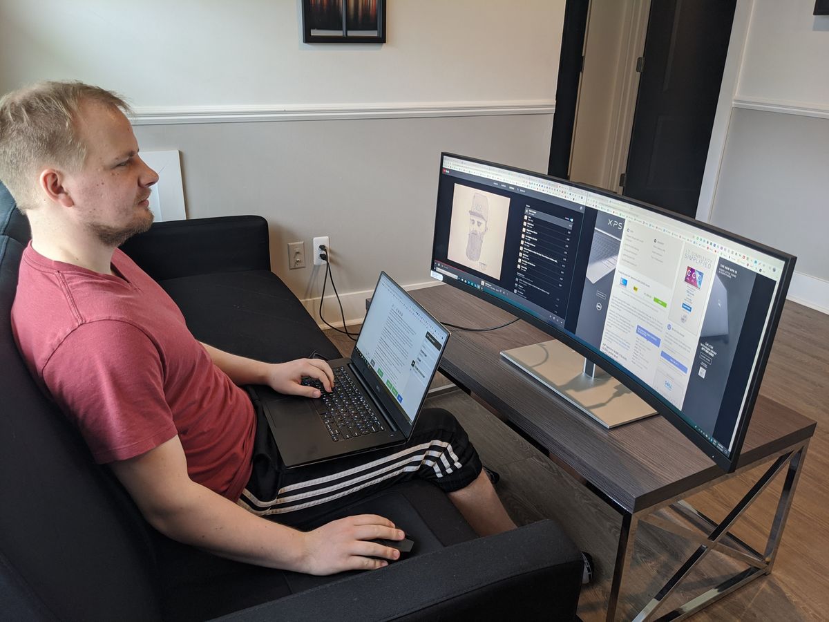 HP S430c 43.4-inch Curved Ultrawide Monitor review | Laptop Mag