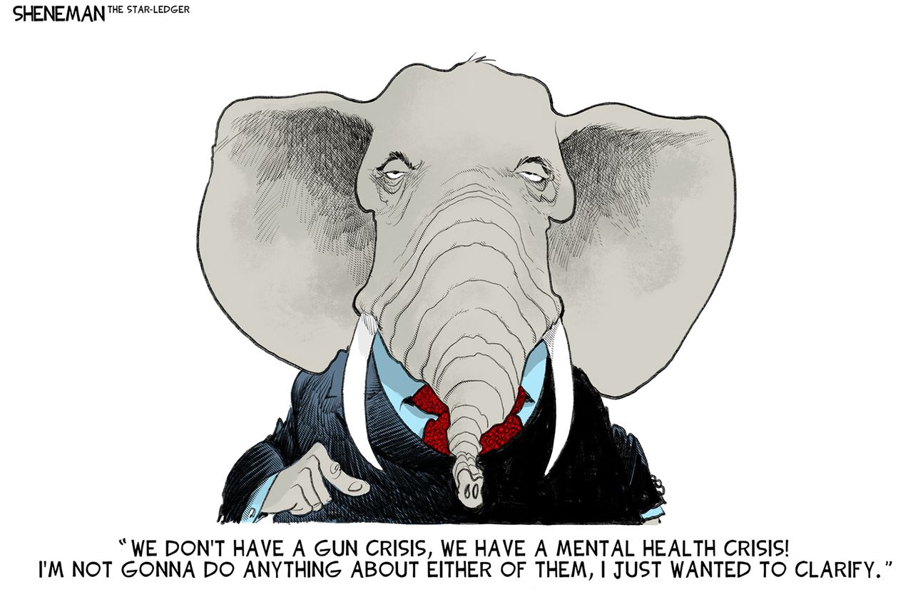 5 sharply observed cartoons about gun control | The Week