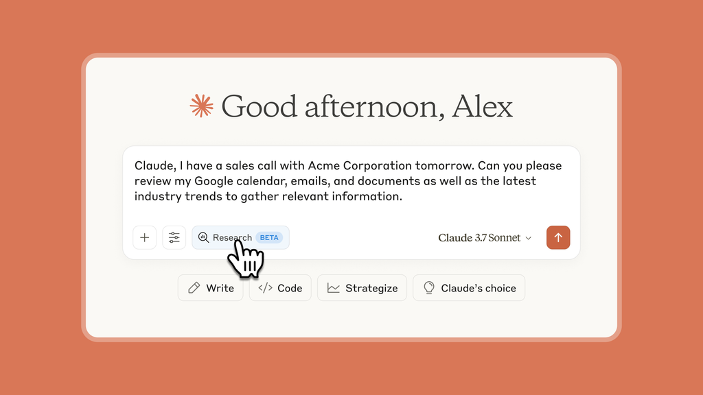 Claude wants to improve your productivity with new Research Tools and ...
