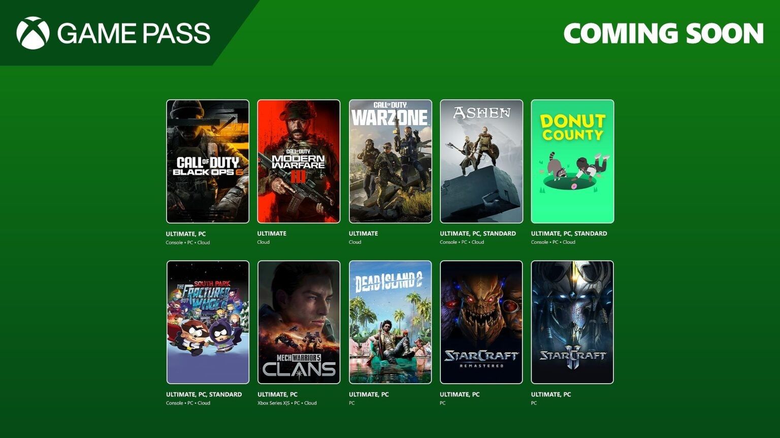 Here's what's coming to Xbox Game Pass through the rest of October 2024 ...