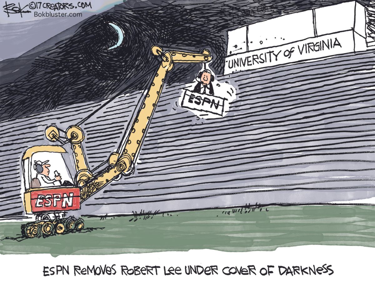 Political cartoons U.S. ESPN Robert Lee Confederate | The Week