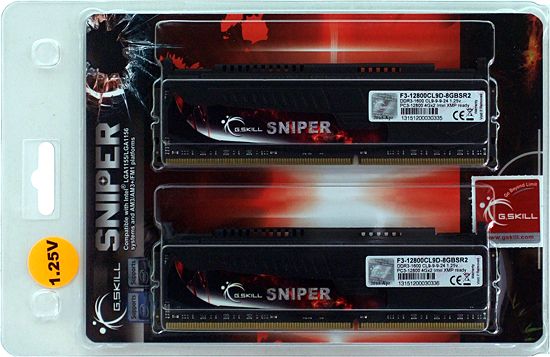 G.Skill Sniper SR2 DDR3-1600 - Six Low-Voltage Dual-Channel 8 GB Memory ...
