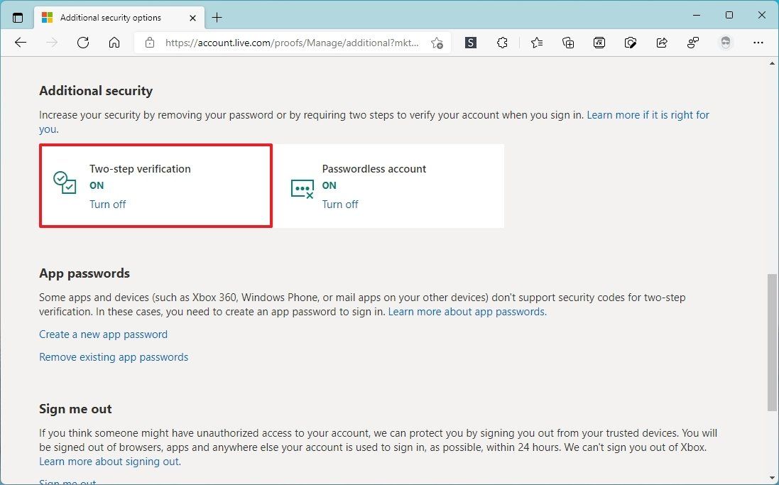 How to set up two-factor authentication (2FA) on a Microsoft account ...