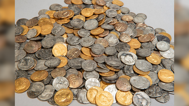 Over 400 gold and silver Roman-era coins unearthed in the Netherlands ...