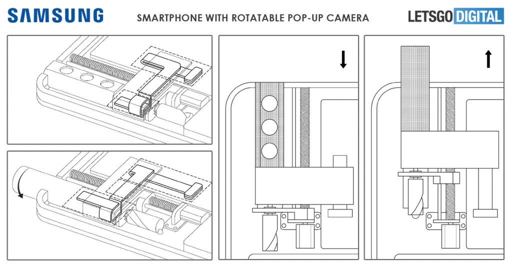 Samsung phone patent reveals ingenious rotating pop-up camera | Tom's Guide
