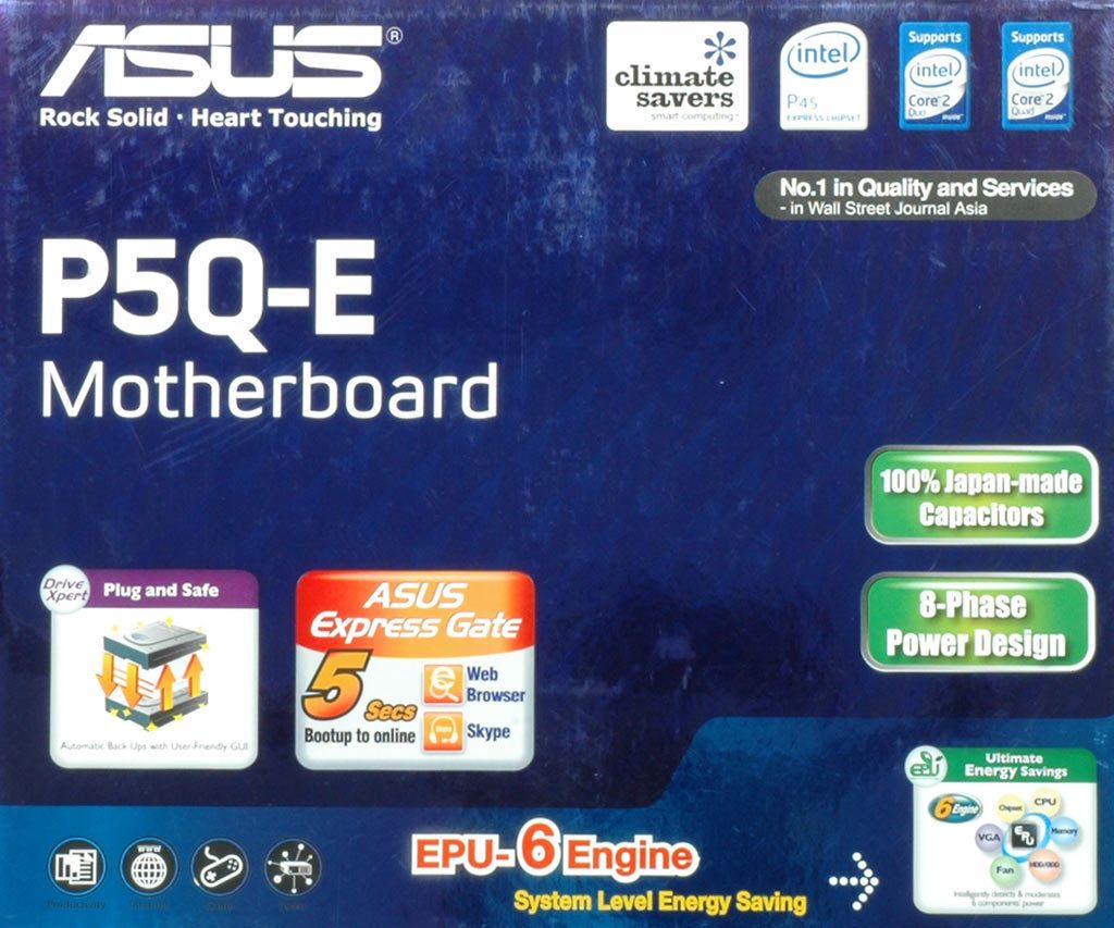 Asus P5Q-E - Intel P45: The New Chipset Lacks Progress | Tom's Hardware