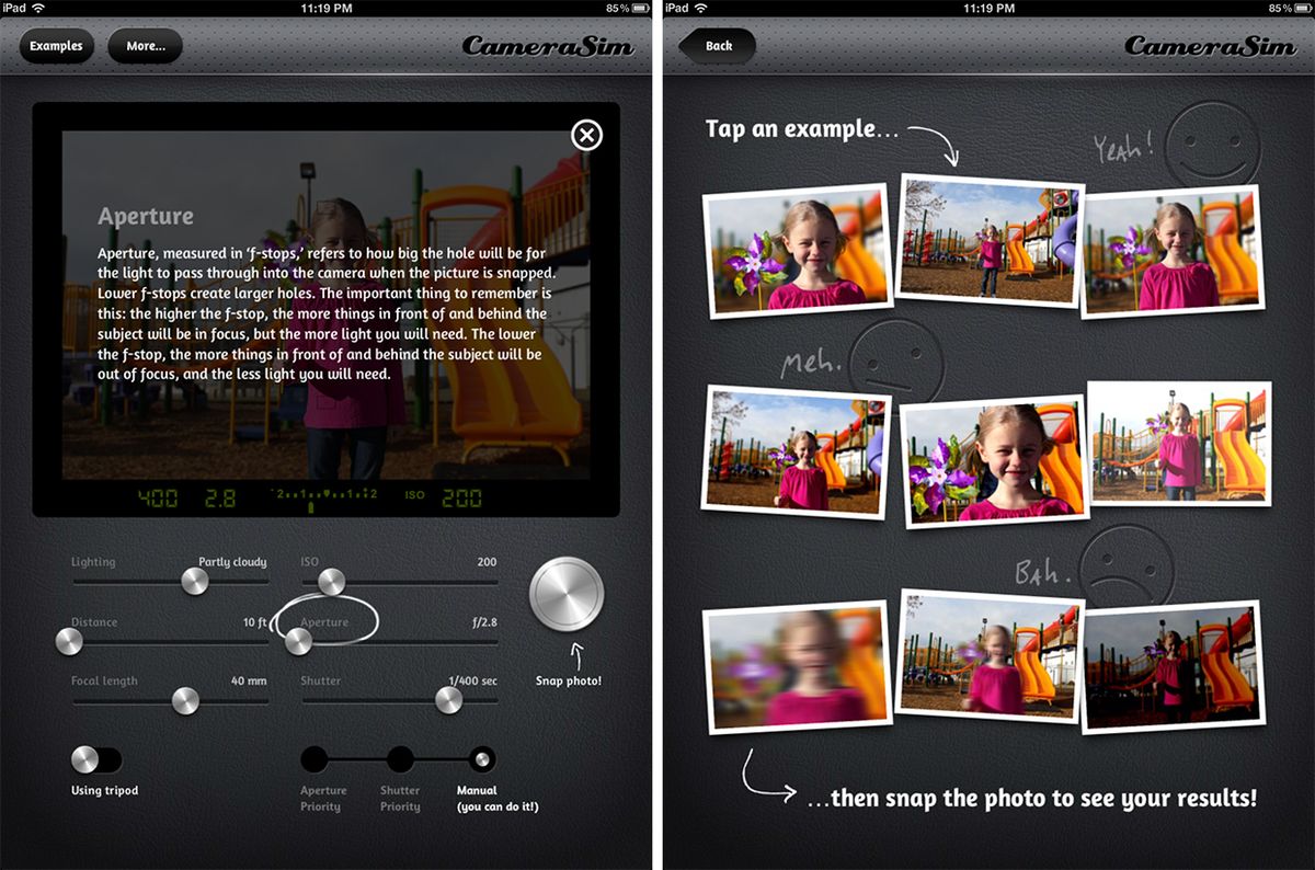 Learn how your DSLR settings visually affect your images with CameraSim ...