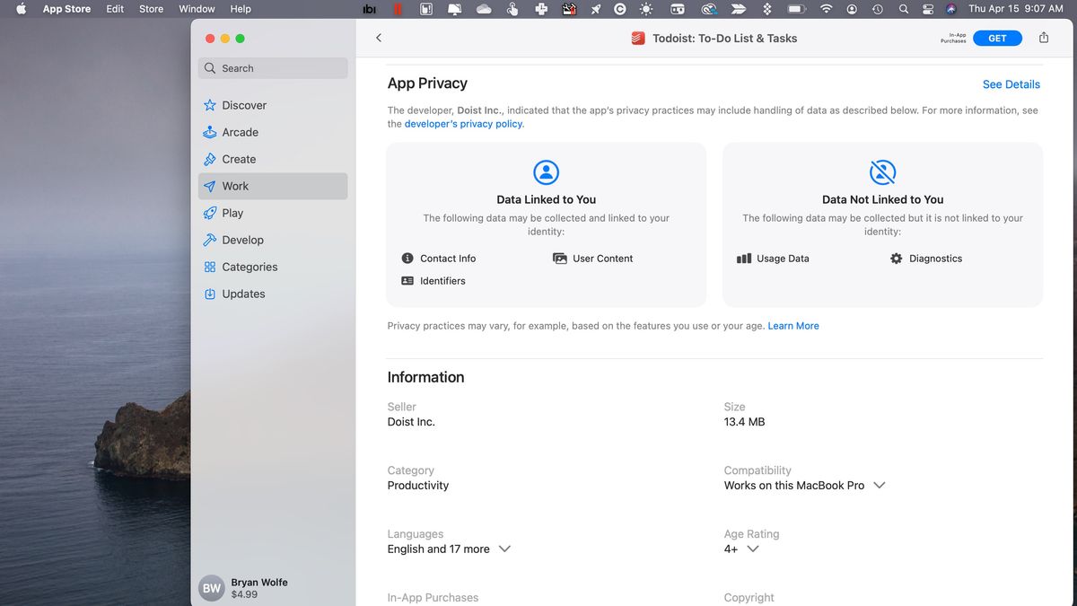 How to view the Apple privacy labels in the Mac App Store | TechRadar