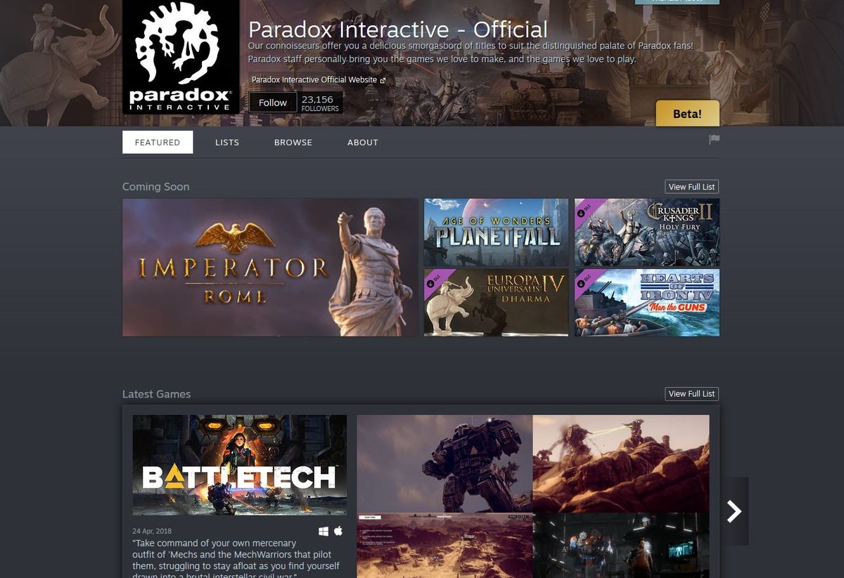 Steam now has developer and publisher 'Homepages' | PC Gamer