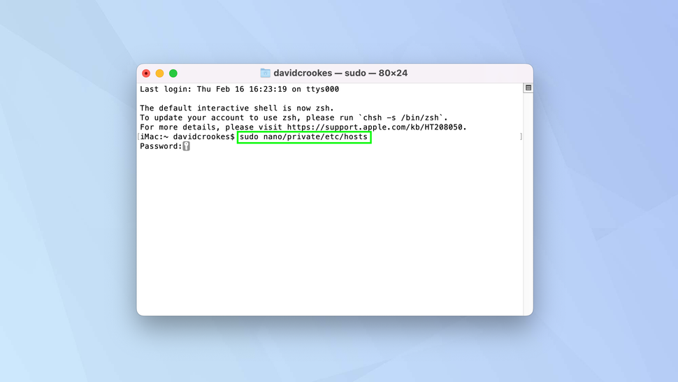 How to edit the Host file on macOS | Tom's Guide