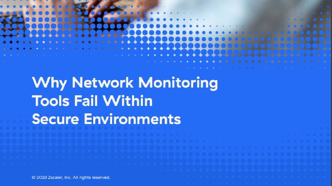 Network monitoring tools fail within secure environments | ITPro | IT Pro