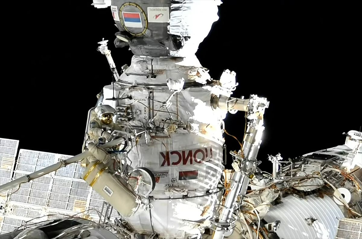 Russian cosmonauts complete station spacewalk to ready radiator for ...
