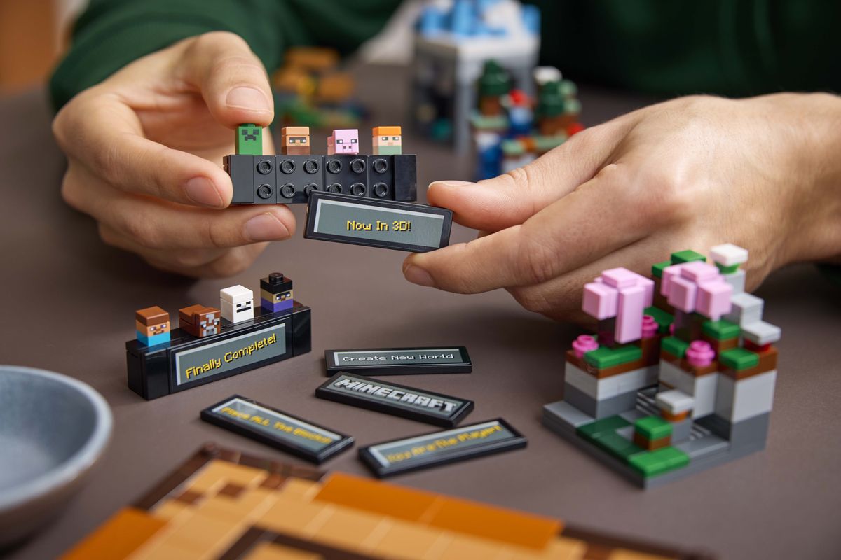 Upcoming Lego Minecraft Crafting Table fits an entire world into an ...
