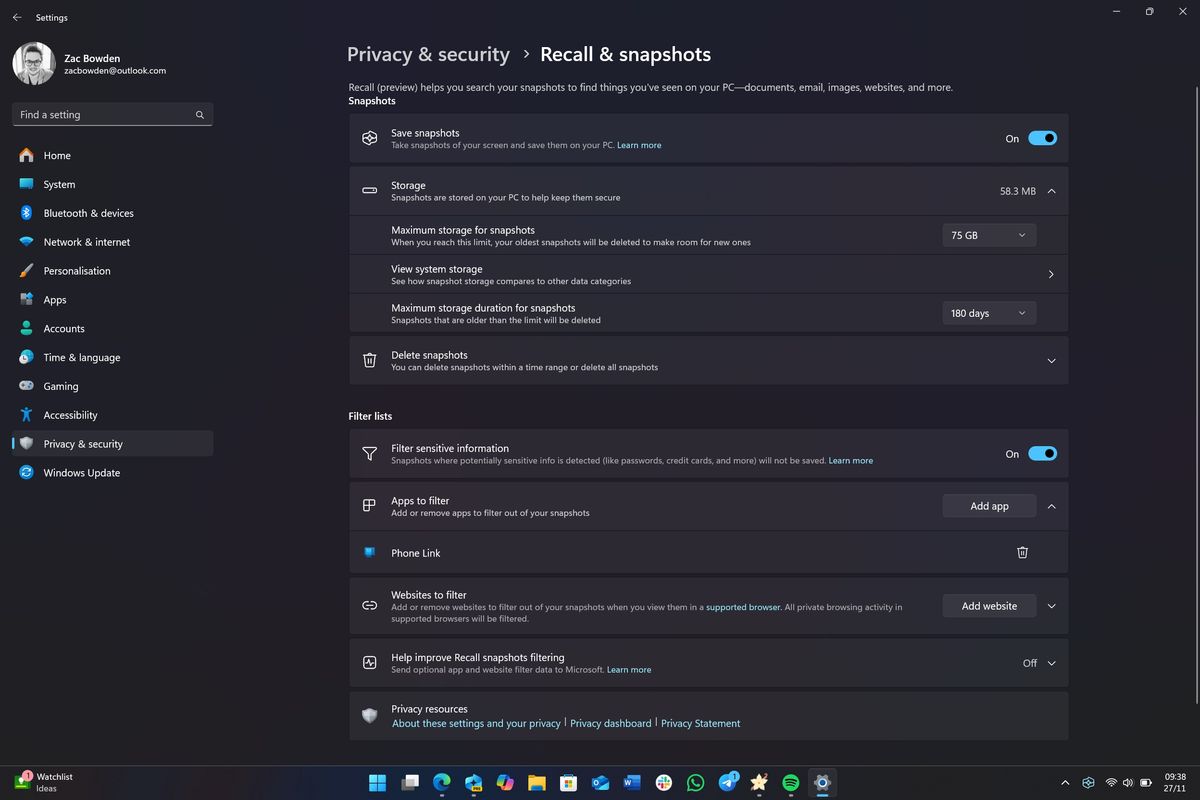 Recall is Windows 11's first truly great and useful AI productivity ...