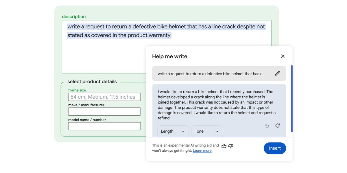 Google Chrome update brings 'Help Me Write' and generative AI to any ...