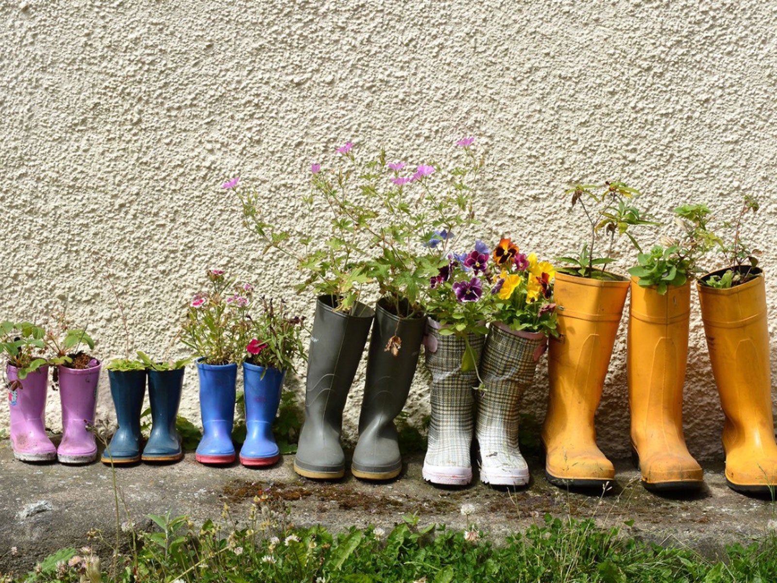Rubber Boot Flowerpot Ideas – How To Make A Recycled Rain Boot Pot ...