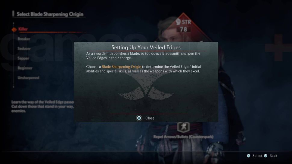 Best Rise of the Ronin classes and Blade Sharpening Origin | GamesRadar+