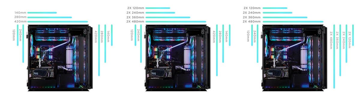 What radiator sizes does the Corsair Obsidian 1000D support? | Windows ...