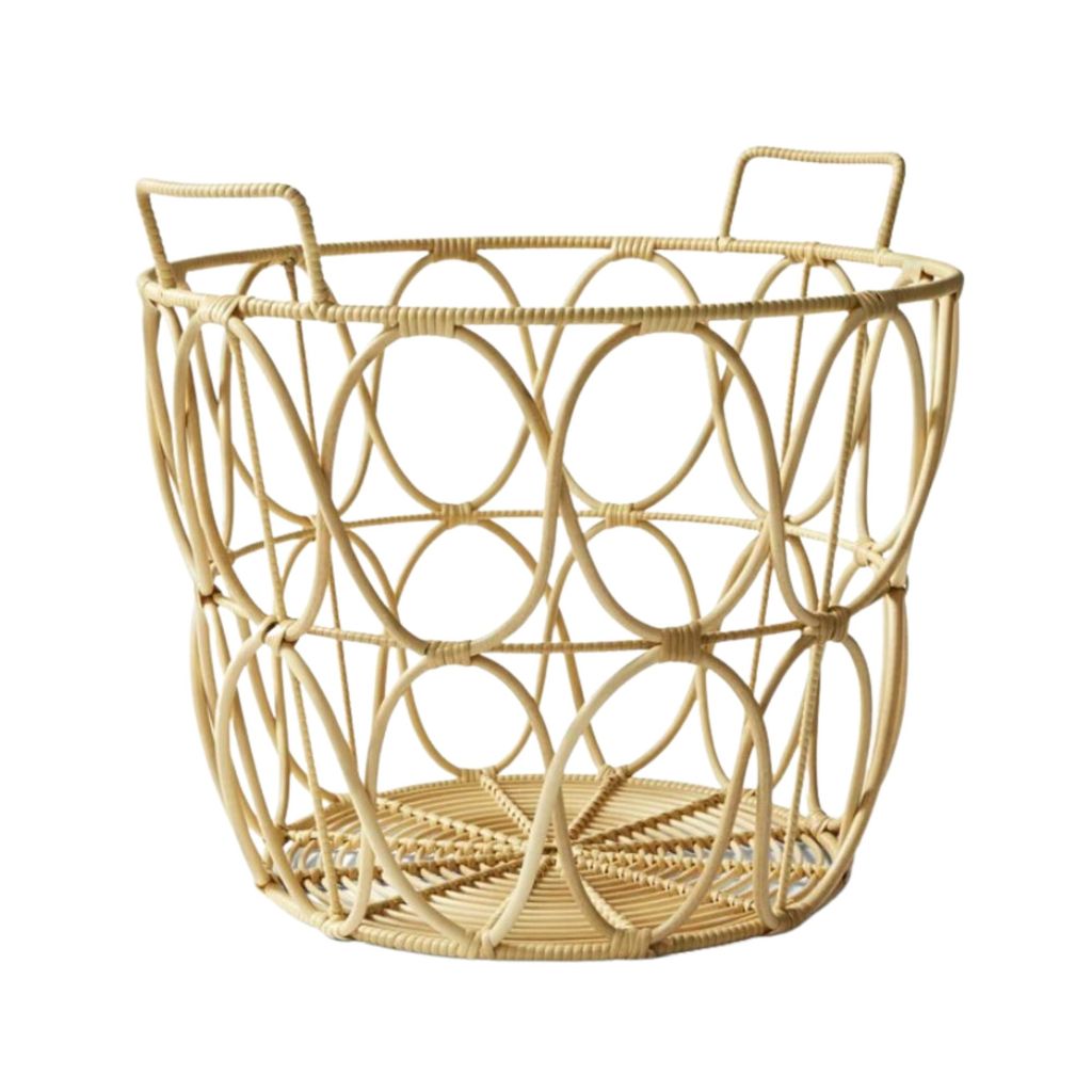 Living room blanket baskets — cute and cozy | Real Homes