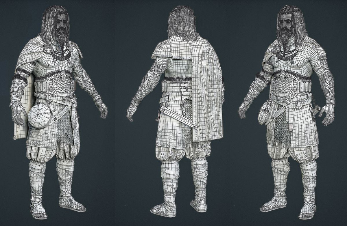 This artist’s meticulous render depicts an ancient figure who’s ...