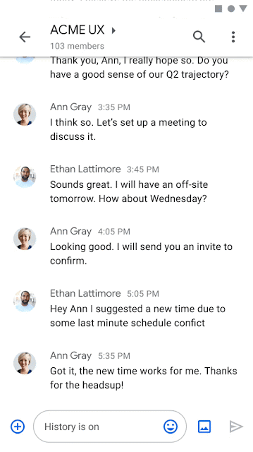 Google Chat update cleans up its crowded messaging interface | Android ...