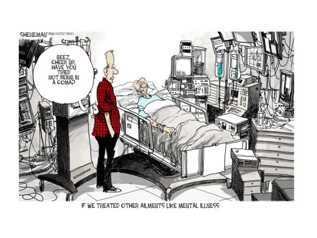 Editorial cartoon health depression mental illness | The Week