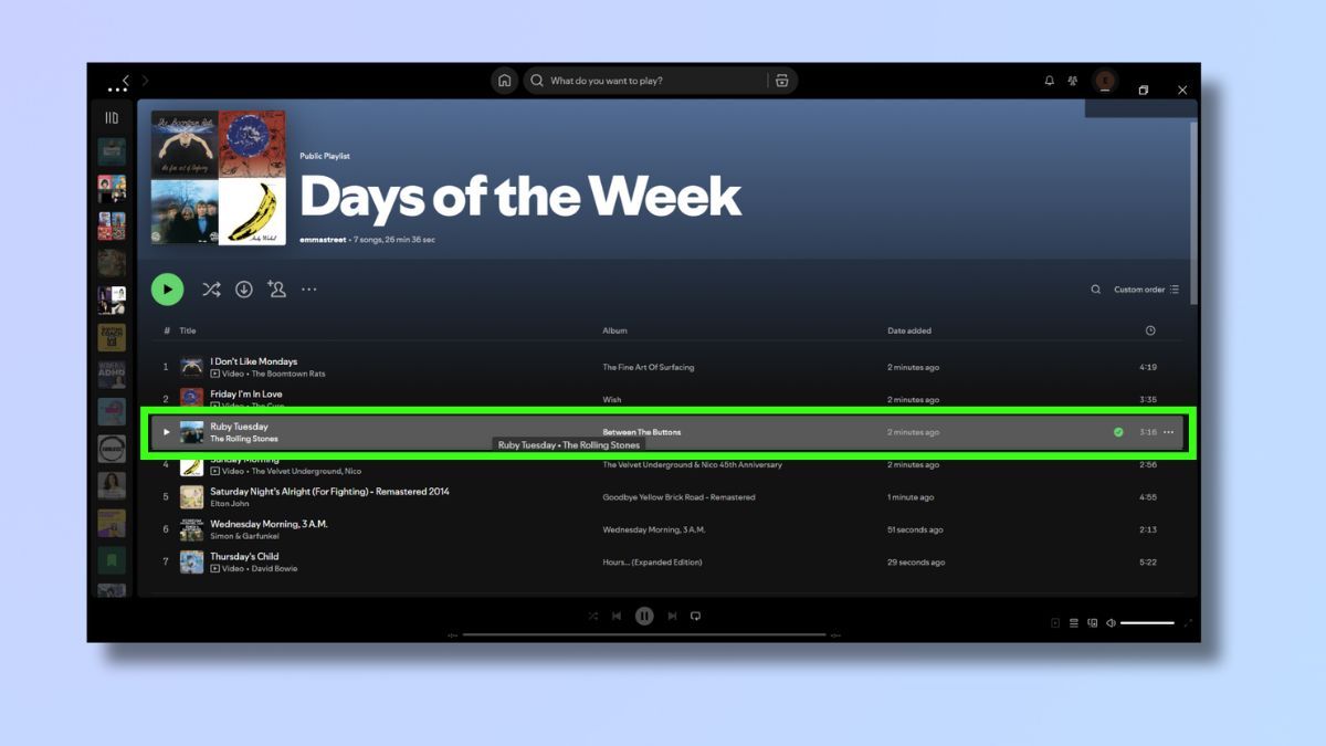 How to reorder a playlist on Spotify | TechRadar