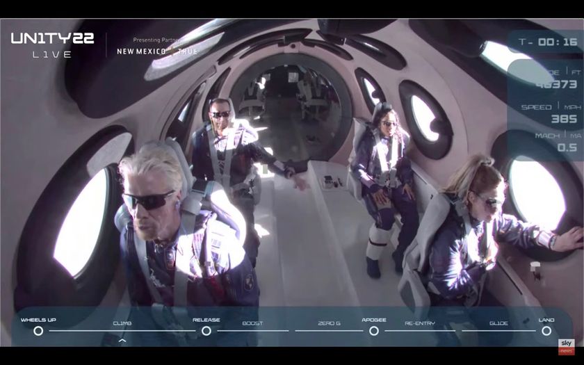 In photos: Virgin Galactic's 1st fully crewed spaceflight with ...