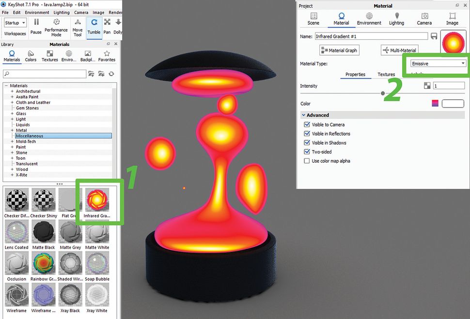 How to create a lava lamp with KeyShot | Creative Bloq