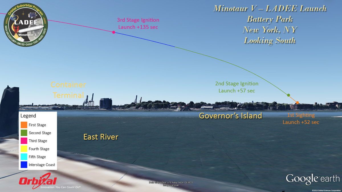 See NASA's LADEE Moon Probe Launch from Virginia (Visibility Maps ...