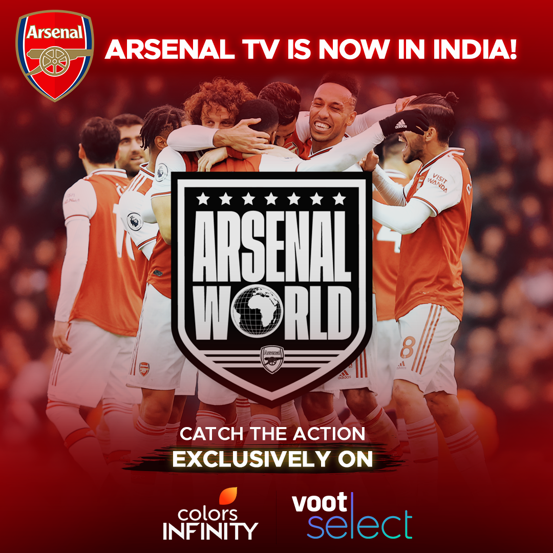 Arsenal TV now streams in India via Voot Select and Colors Infinity ...