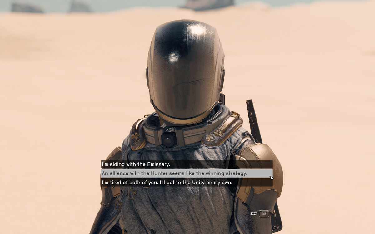 Starfield ending: Should you side with the Hunter or Emissary? | PC Gamer